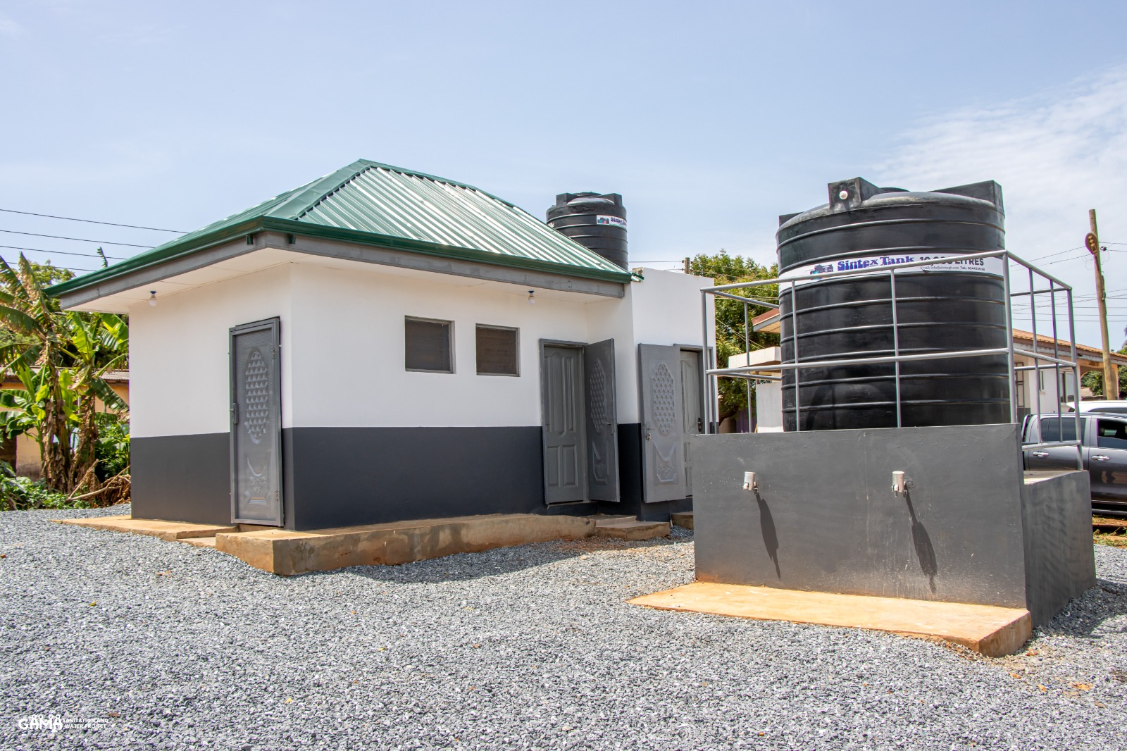 The GAMA SWP has handed over a 5-seater toilet facility to the Kpone ...